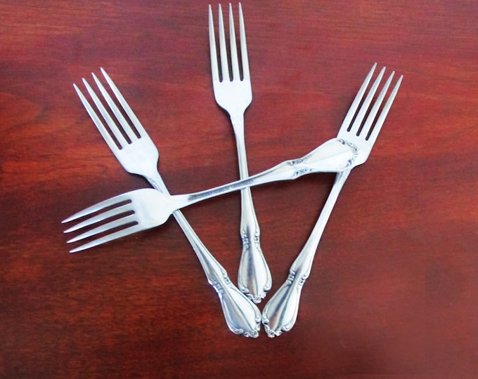 CHATEAU Oneida Craft Deluxe Mid Century Stainless Flatware Set of 4 ...