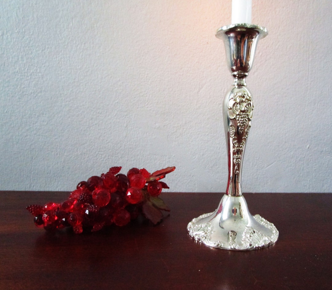 Godinger Silver Candlestick Holder Silverplate, Ornate Baroque ...