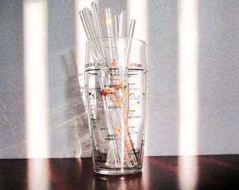 4 Cocktail Swizzle Sticks, Mexican Glass Red Peppers, FABULOUS Drink ...