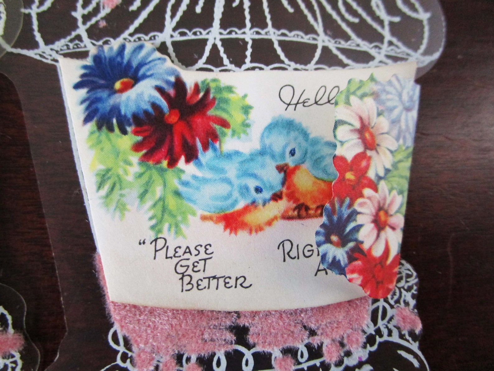 Vintage Plastic & Felt Note Cards in Box 7 Antique Notecards - Etsy