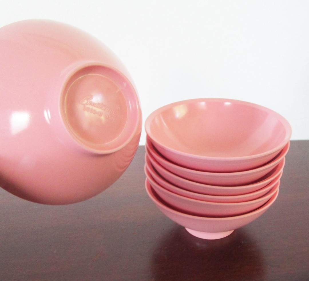 1950s Boonton Ware 7 Melamine Small Bowls Atomic Rose Pink MCM Retro Dinnerware Made in USA - Etsy