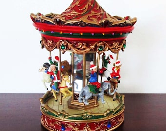 Lemax Village Collection 44171 Belmont Carousel Merry Go Round Carnival ...