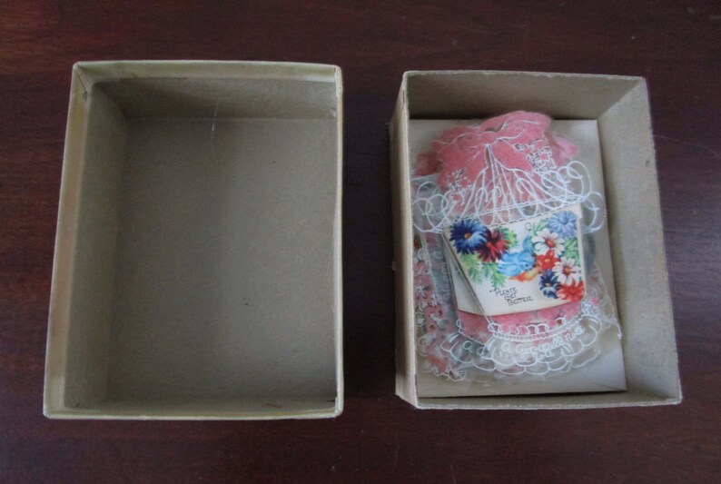 Vintage Plastic & Felt Note Cards in Box, 7 Antique Notecards Get Well ...