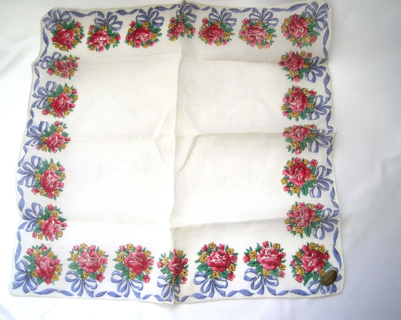 Vintage Handkerchief MINT NEW Original Label, "irish Linen Best Seller ...
