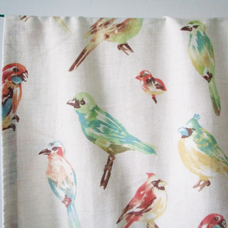 Bird Design Curtains - Etsy