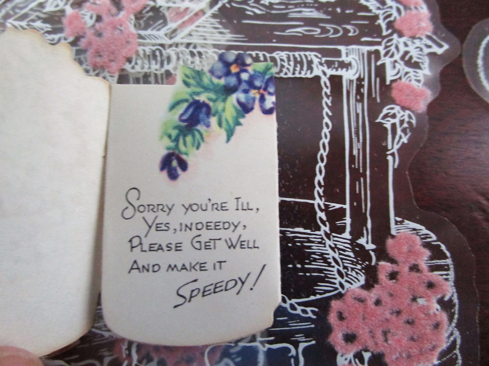 Vintage Plastic & Felt Note Cards in Box 7 Antique Notecards - Etsy