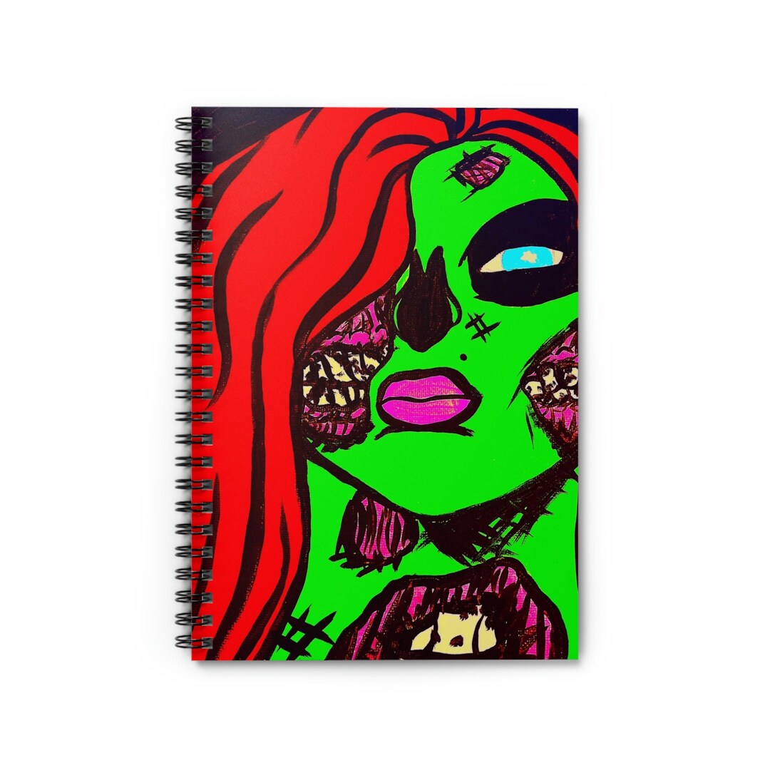Zombie Girl 2 Spiral Notebook - Etsy