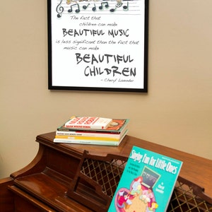 Beautiful Music, Beautiful Children Poster by Cheryl Lavender - Etsy