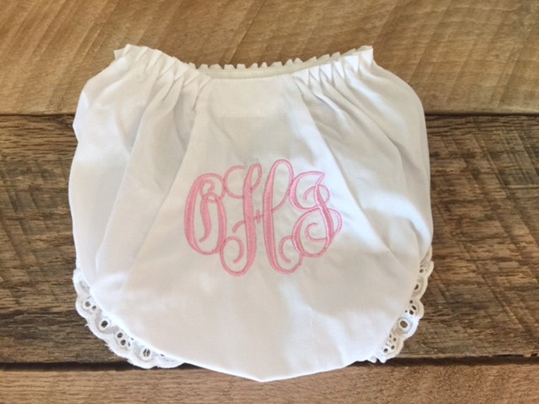Monogrammed Bloomers, Baby Bloomers, Diaper Cover, Personalized ...