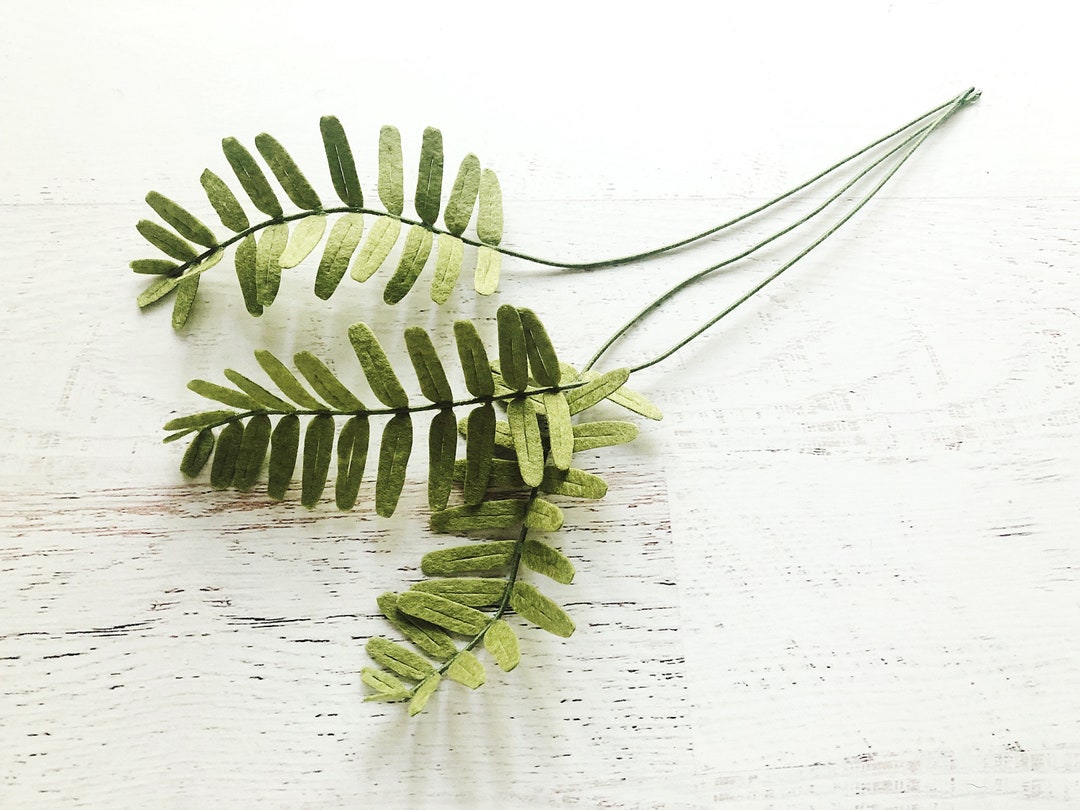 Felt Fern Stem: Artificial Greenery Bouquet Filler - Etsy