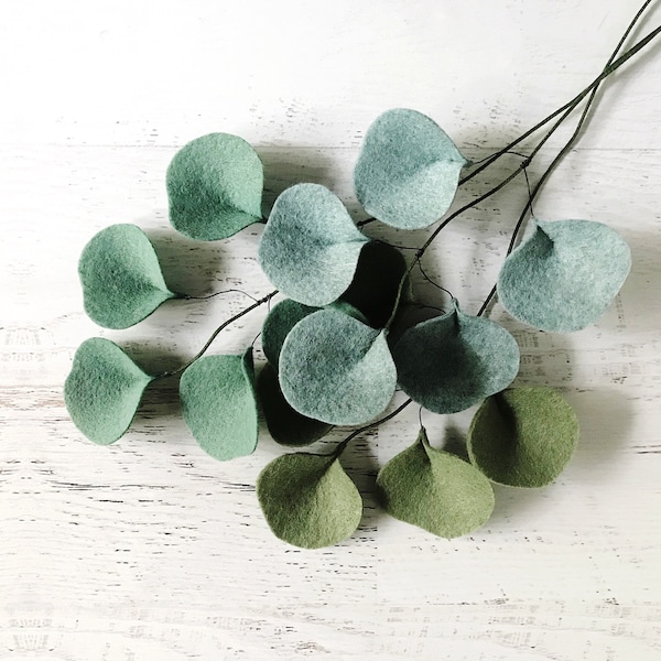 Felt Eucalyptus - Etsy