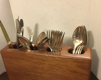 Silverware caddy | Etsy