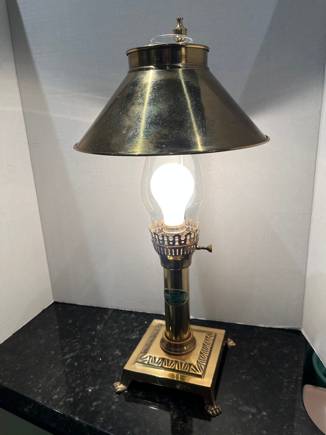 Paris Istanbul Orient Express Reproduction Brass Lamp - Etsy