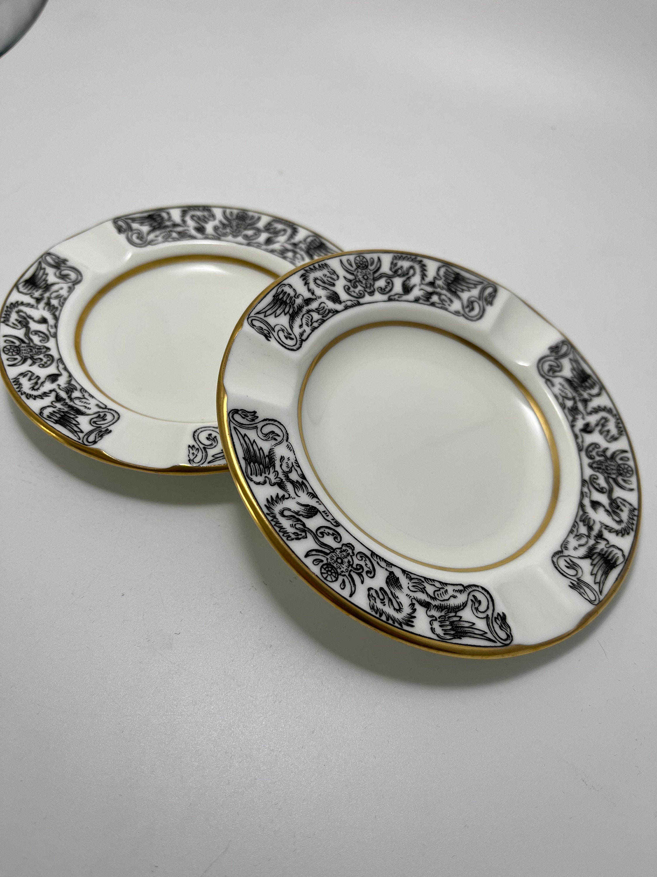 Wedgwood Dragon Motif Ashtray Set of Two 2 FREE SHIPPING - Etsy