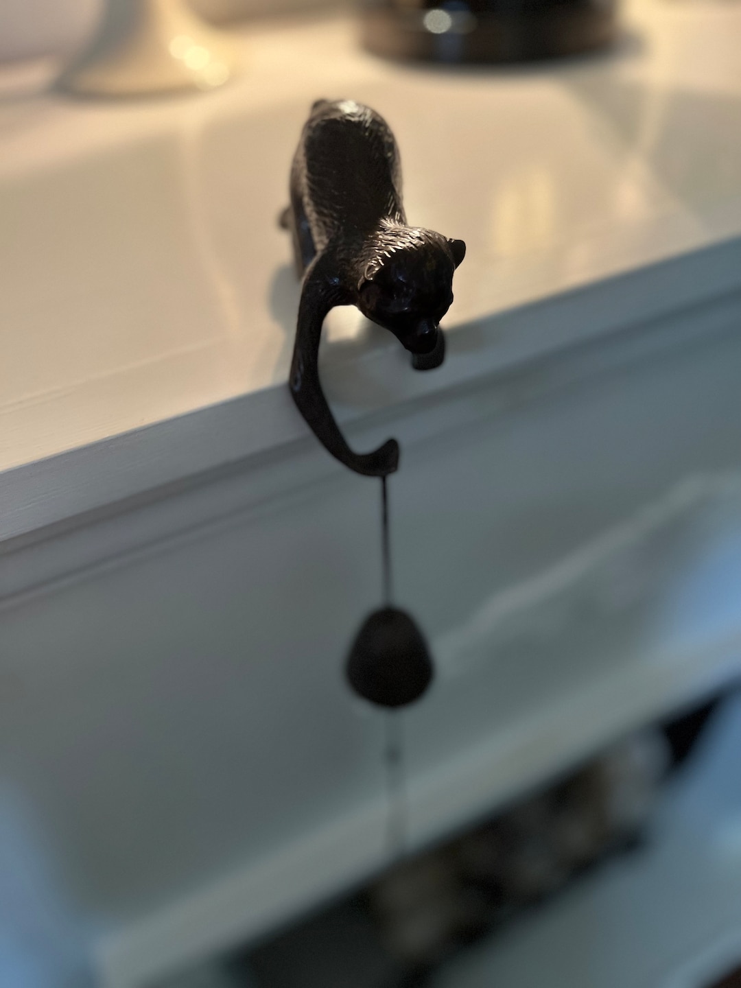 Unusual Cast Iron Monkey Bell & Shelf Sitter FREE SHIPPING! - Etsy