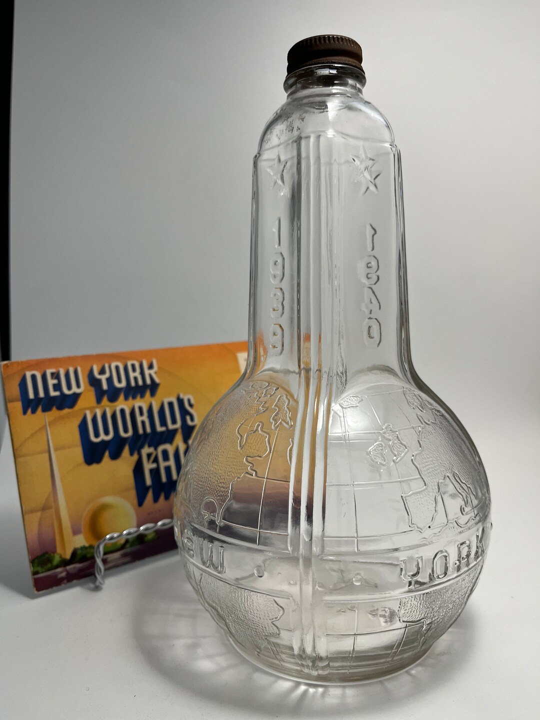 1939 World's Fair Clear Vinegar Bottle - Etsy