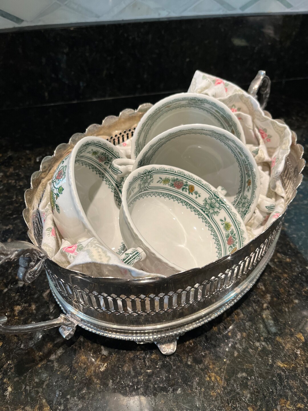 Dorset Pattern Bullion Cups Set of Four (4) by Wood & Sons - Etsy