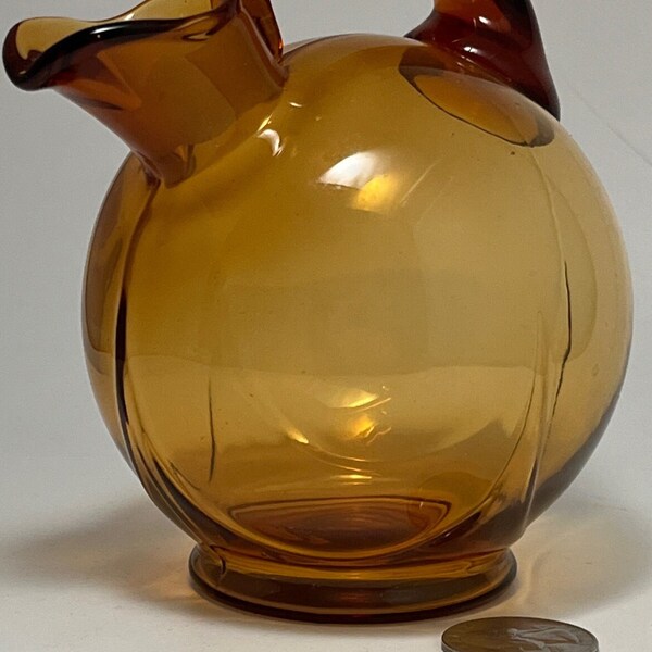 Amber Glass Jug - Etsy