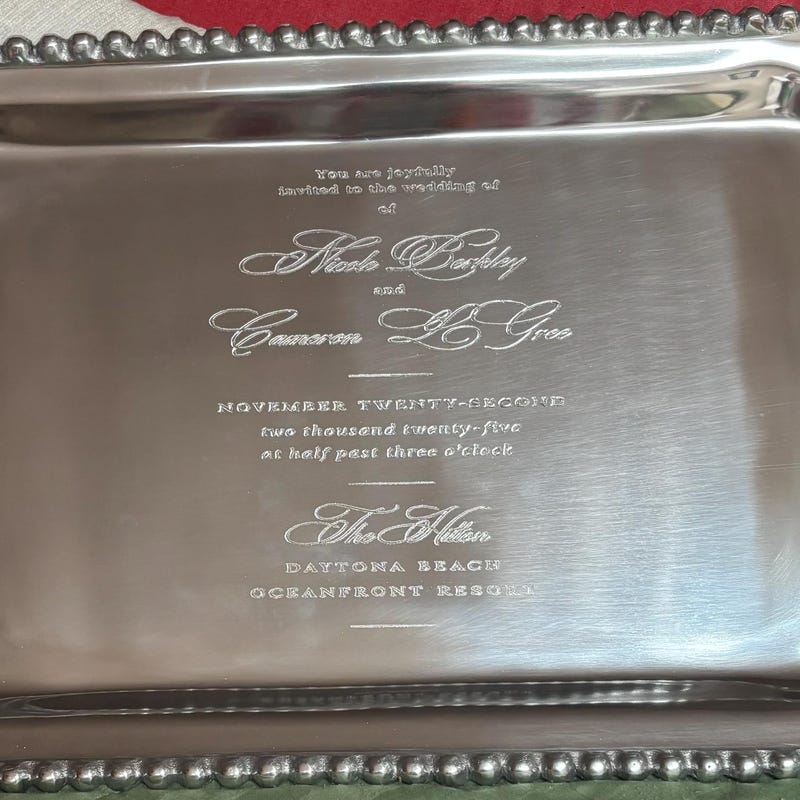 Engraved Keepsake Tray - Etsy UK