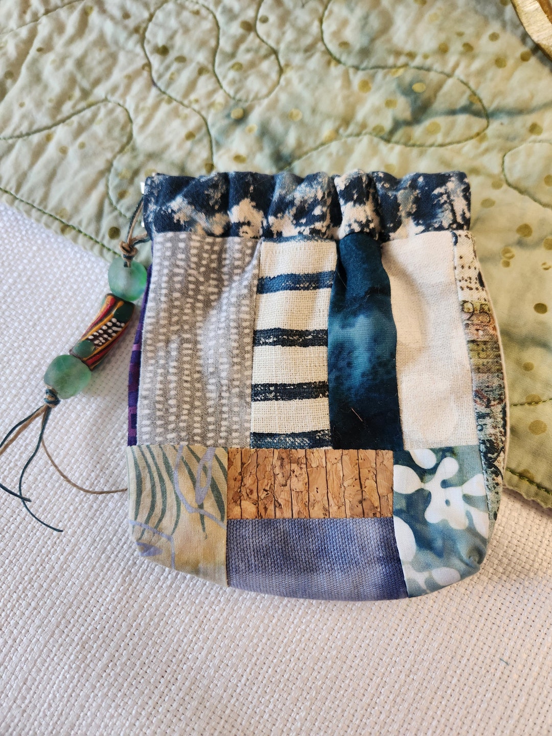 9-small Handmade Fabric Patchwork Pouch With Flex Frame Closure - Etsy