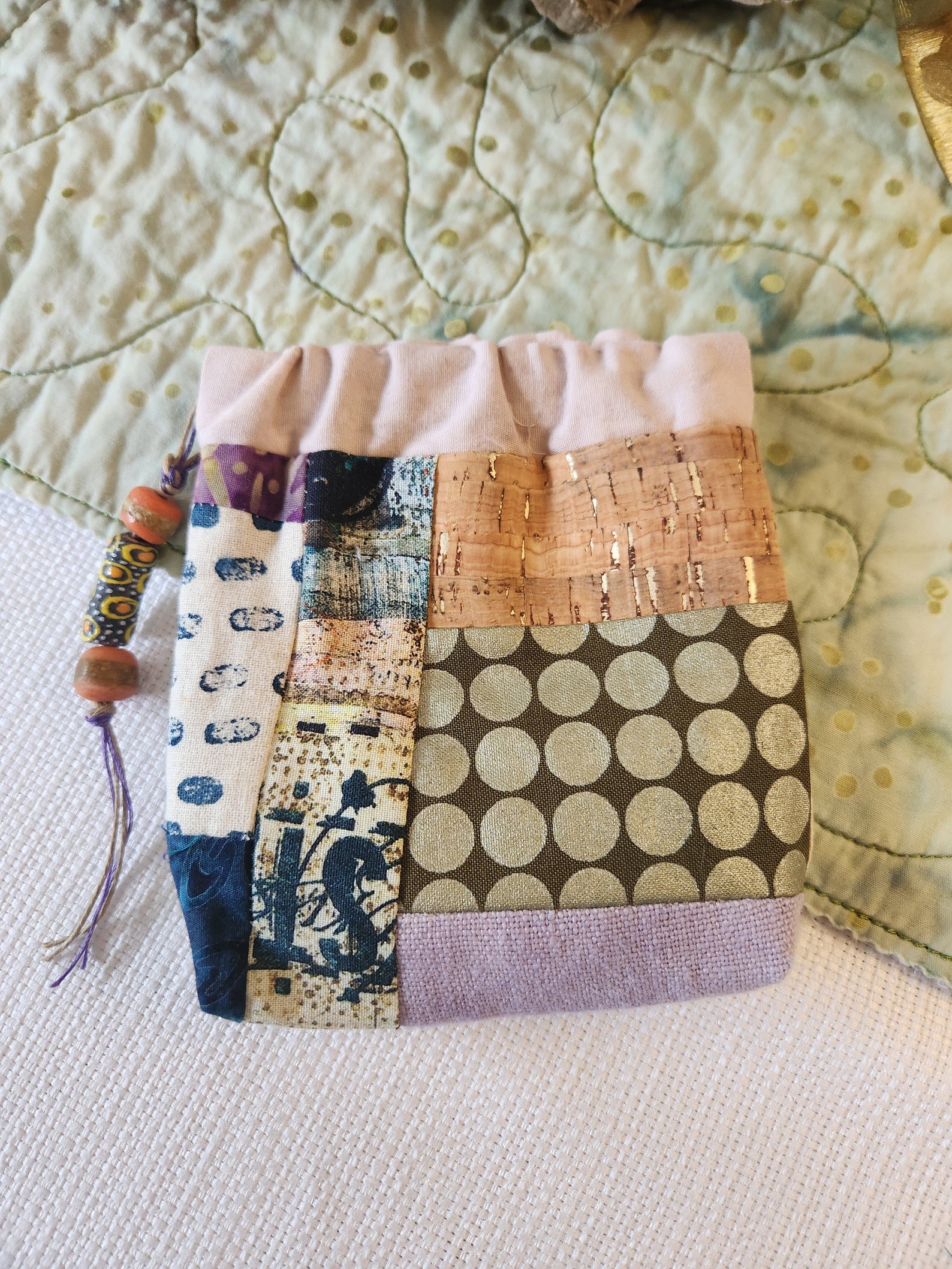 3-small Handmade Fabric Patchwork Pouch With Flex Frame Closure - Etsy