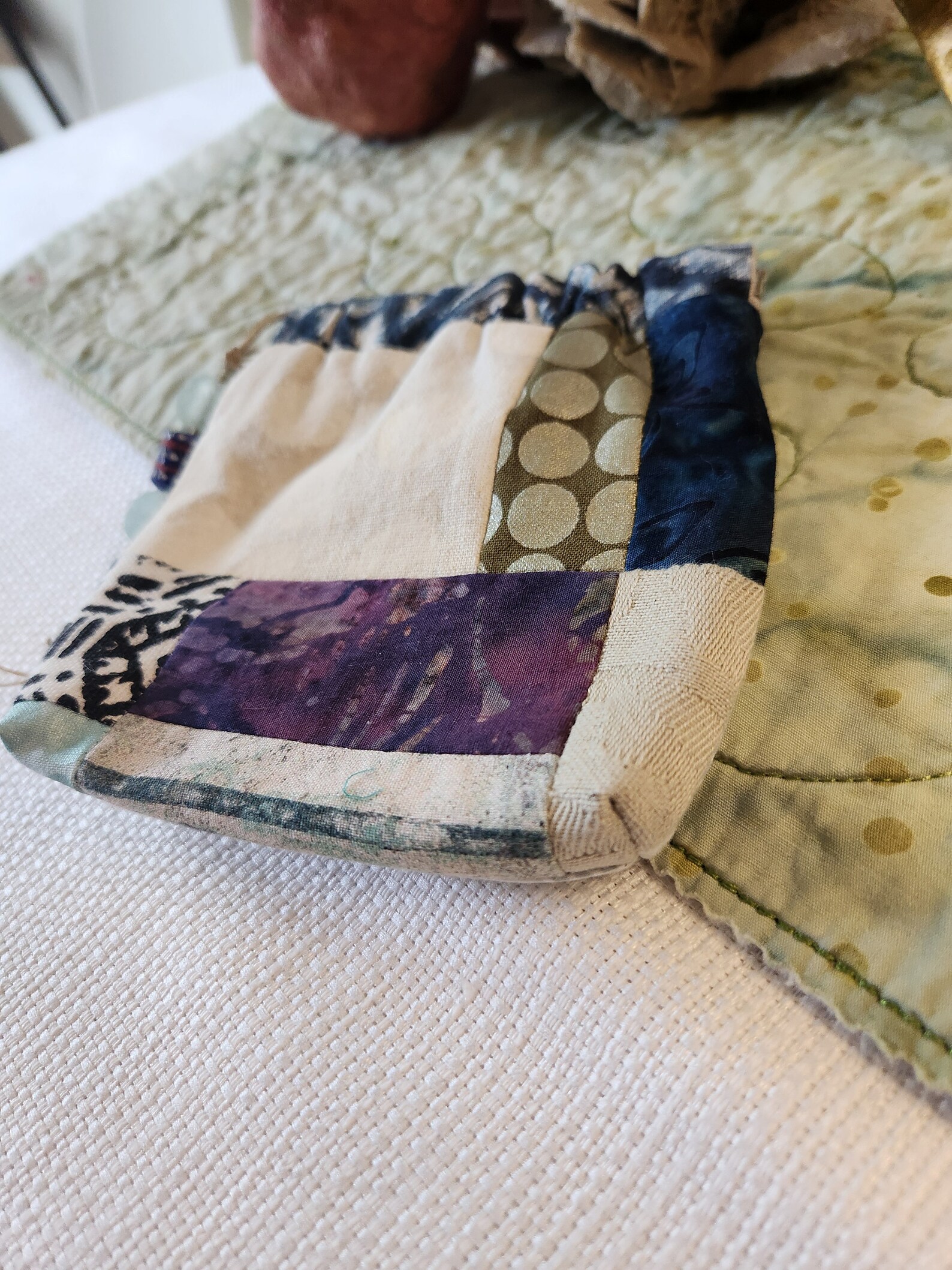 7-small Handmade Fabric Patchwork Pouch With Flex Frame Closure - Etsy