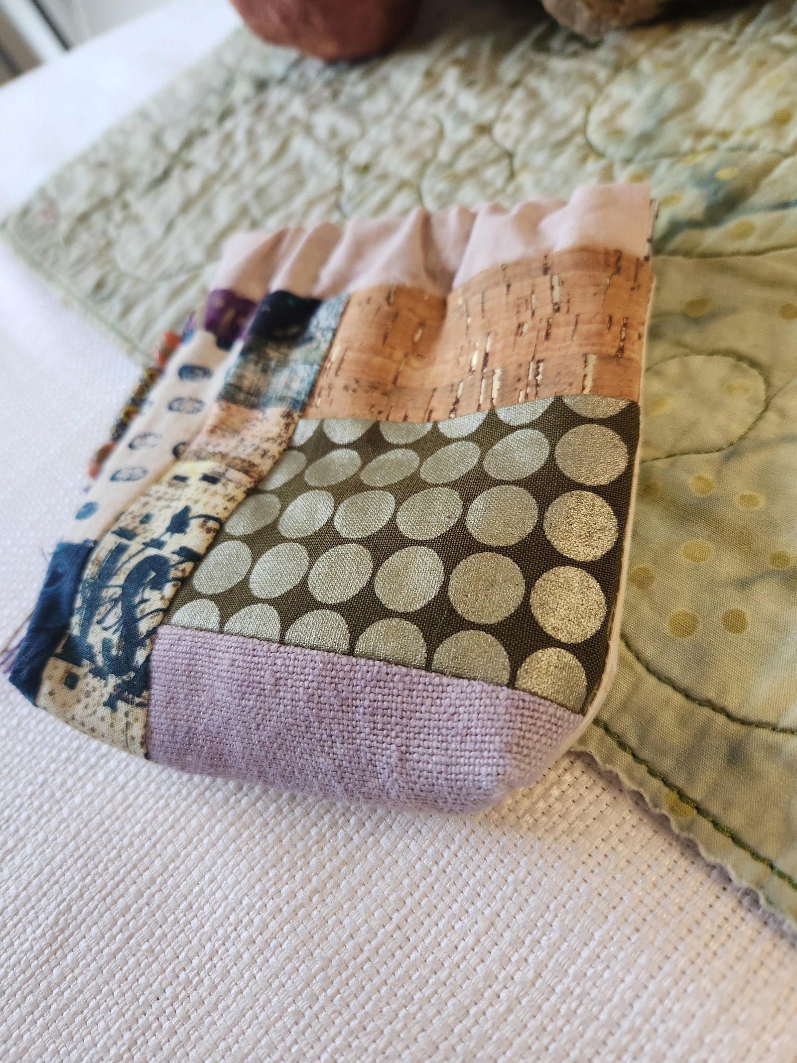 3-small Handmade Fabric Patchwork Pouch With Flex Frame Closure - Etsy