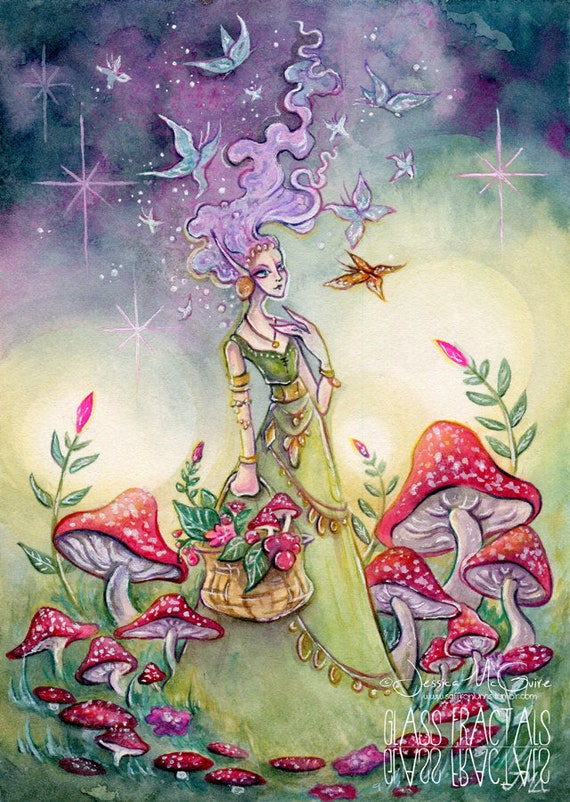 Fairy Circle // Magical/Fae/Witch/Fantasy/ART PRINT | Etsy