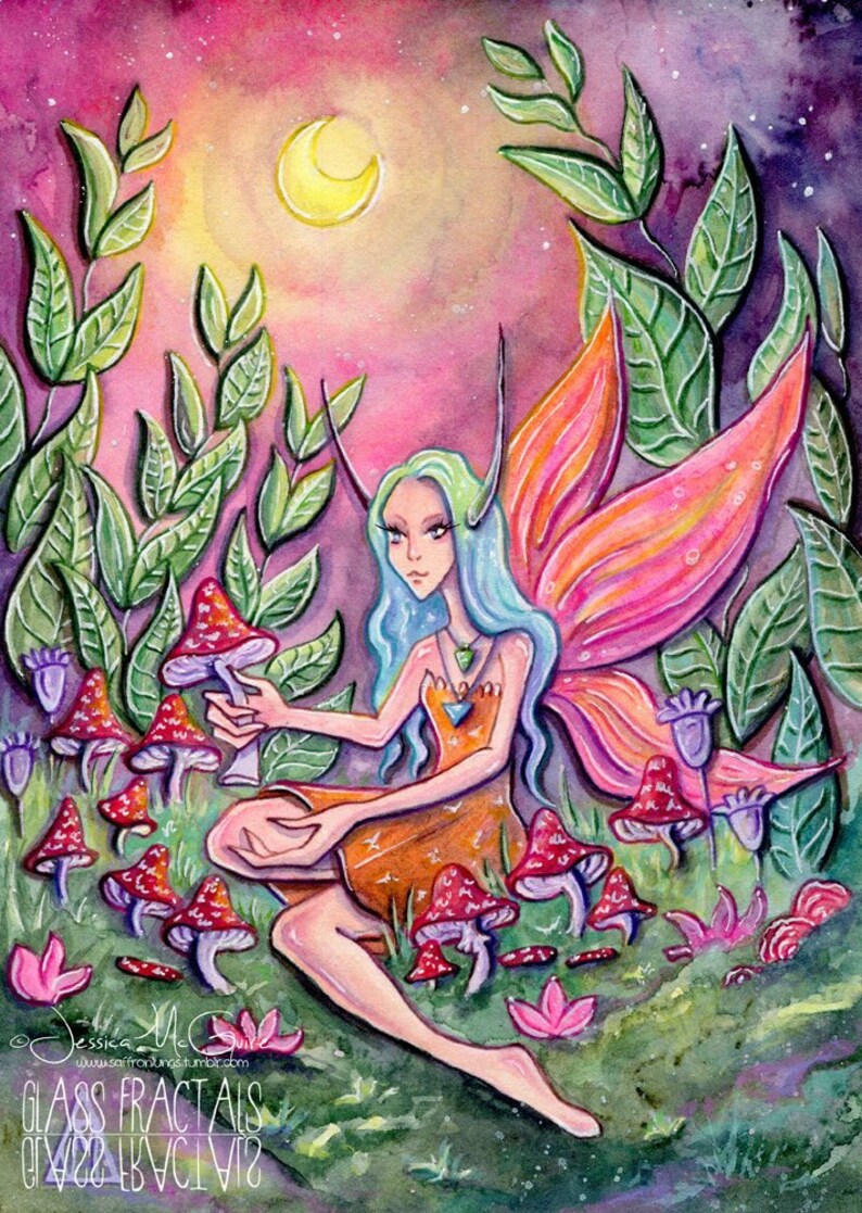 Fairy Garden // Magic/fae/enchanted/fairy/art PRINT - Etsy