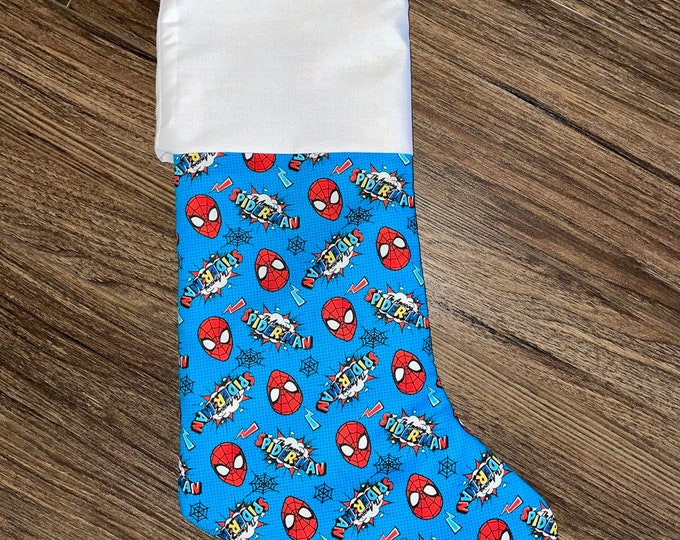 Spider-man Christmas Stocking - Etsy