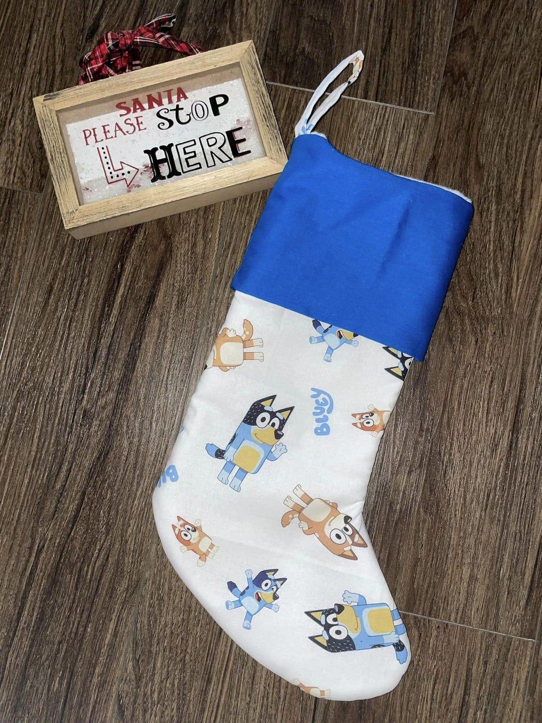 Bluey Christmas Stocking - Etsy