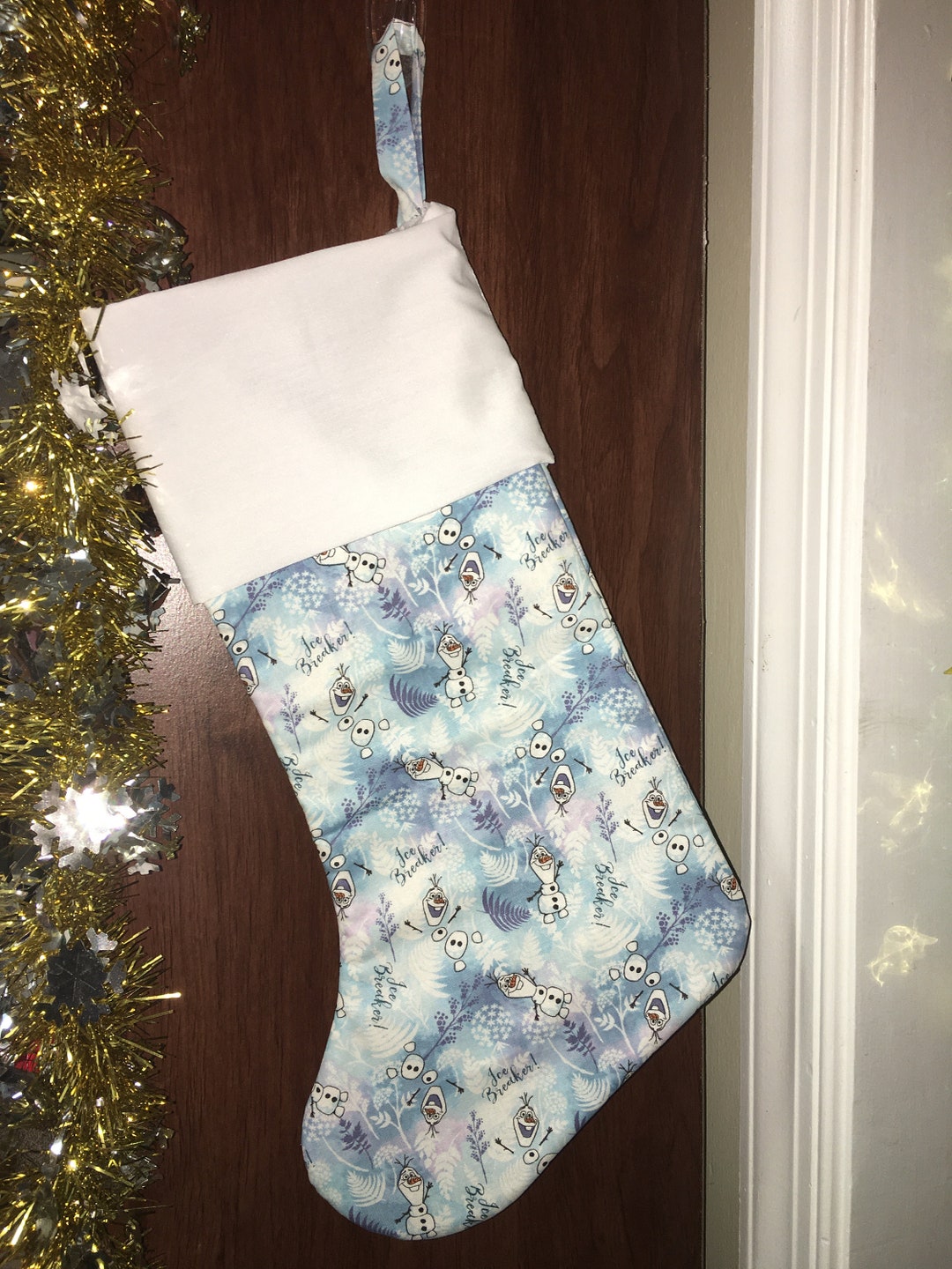 Olaf Frozen Christmas Stocking - Etsy
