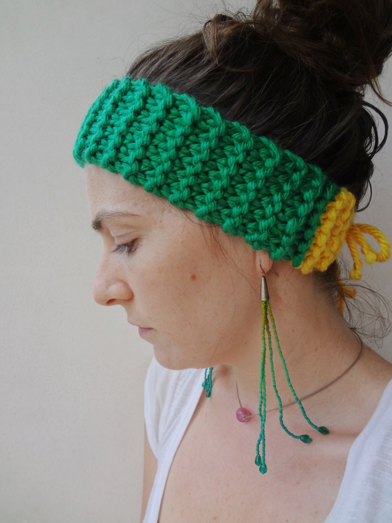High School Grad Knit Headband - Green & Yellow - Baylor Bears, Oregon ...