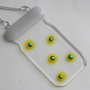 Firefly Jar Sun Catcher | Fused Glass Art | Lightning Bugs - Etsy