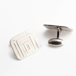 Pattern Cufflinks, Men Rectangle Cufflinks, Handmade Cufflinks, Unique ...