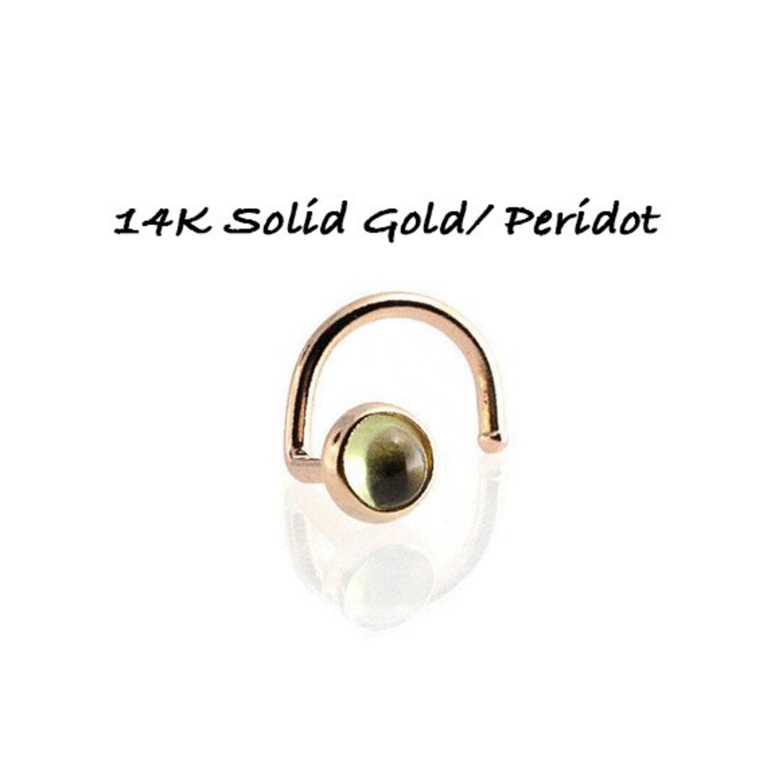 14K Solid Gold Nostril Screw Solid Gold Screw Piercing - Etsy