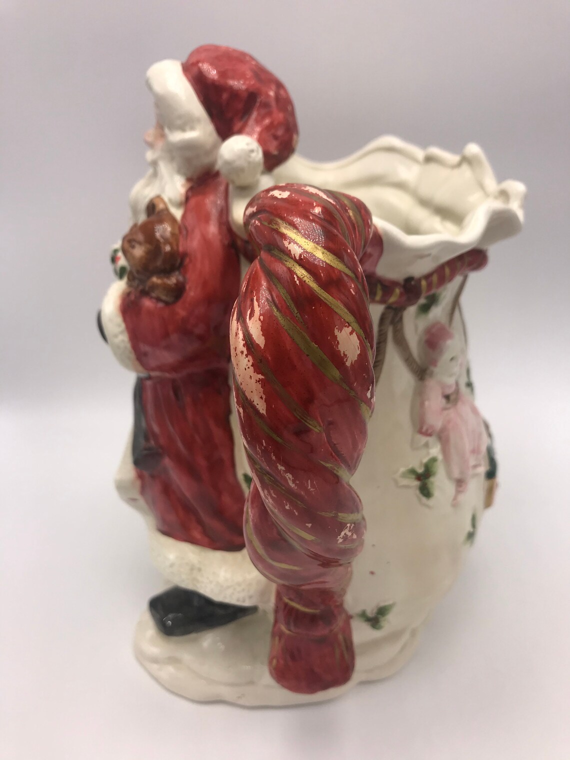 Vintage Fitz and Floyd, Santa Claus Pitcher, Fritz N Floyd Vase, 1987 ...