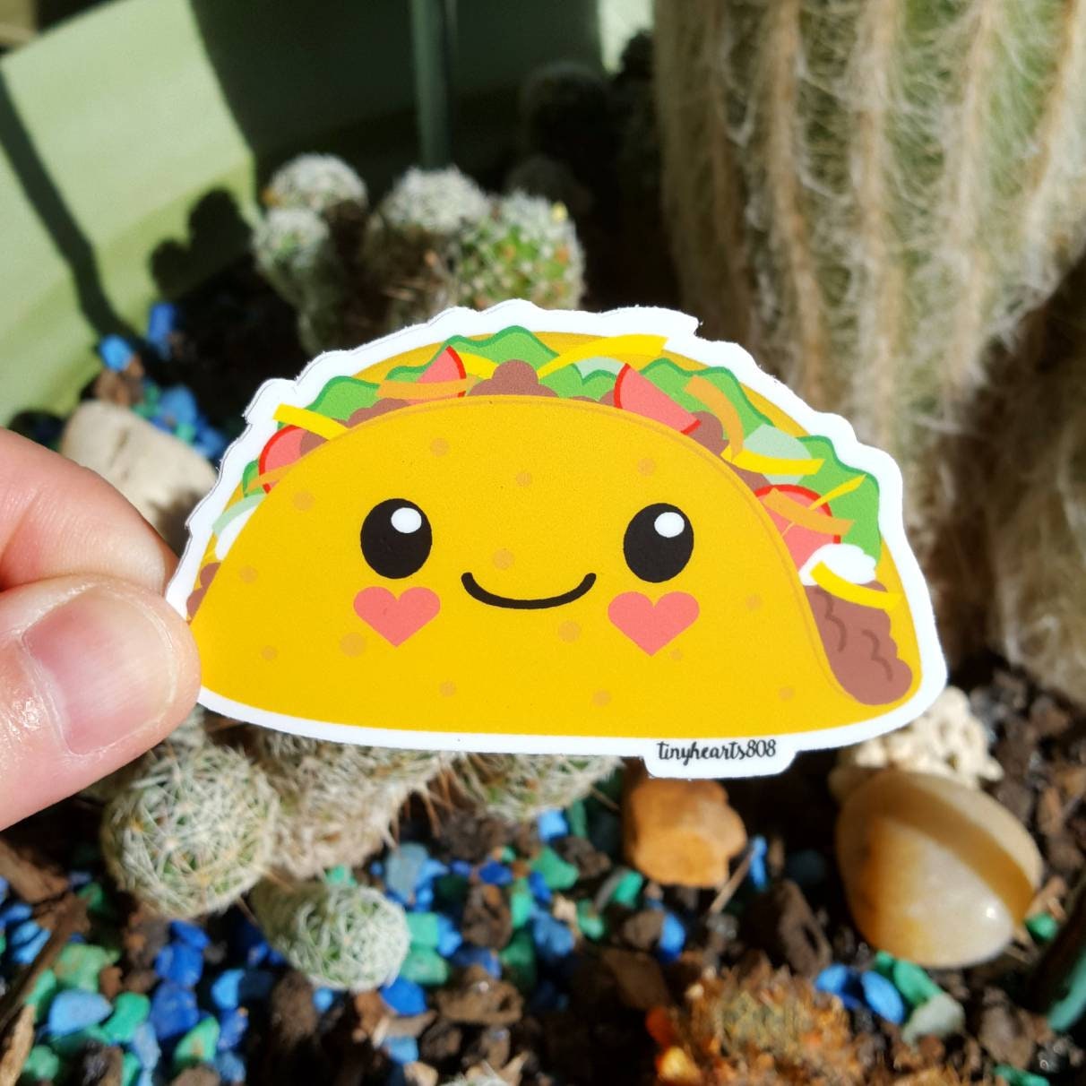 Sticker - Taco - 3.5" X 2.0" - Etsy
