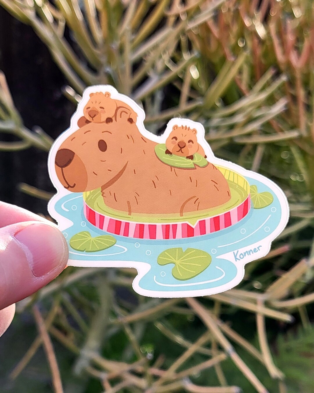 Sticker - Capybaras 3" X 2.5" - Etsy