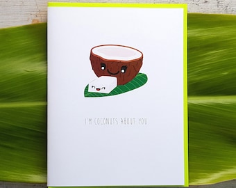 Coconut Card - Etsy