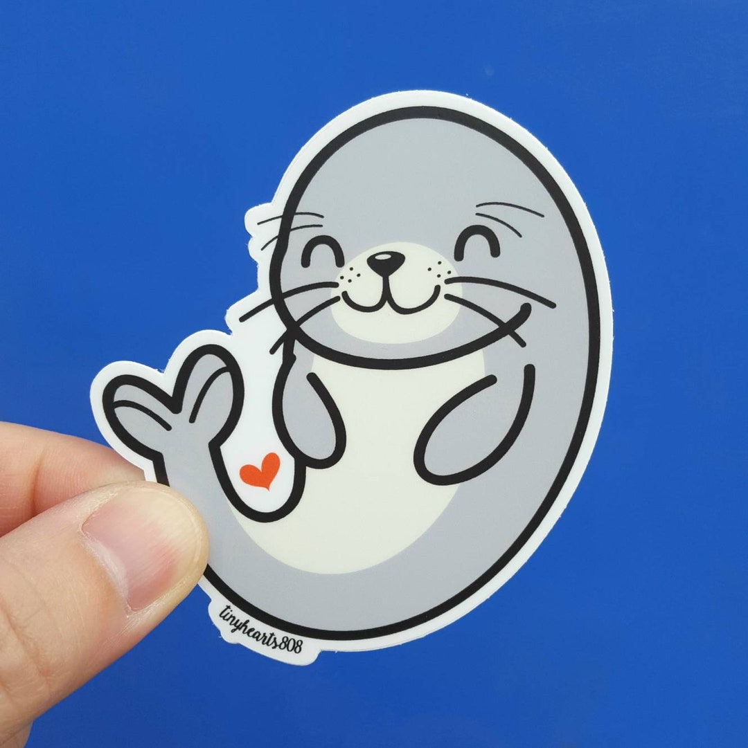 Sticker - Hawaiian Monk Seal - 3" X 3" - Etsy