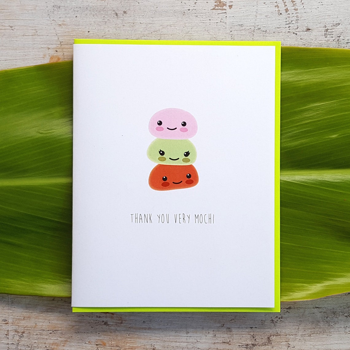 Note Card - Thank You - Mochi - A2 - Etsy