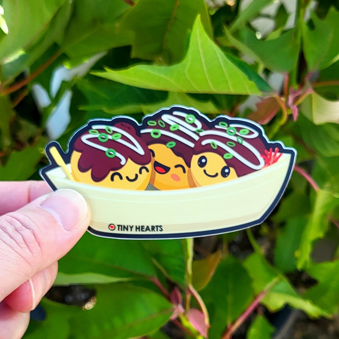 Sticker - Takoyaki - 3.75" X 2.0" - Etsy