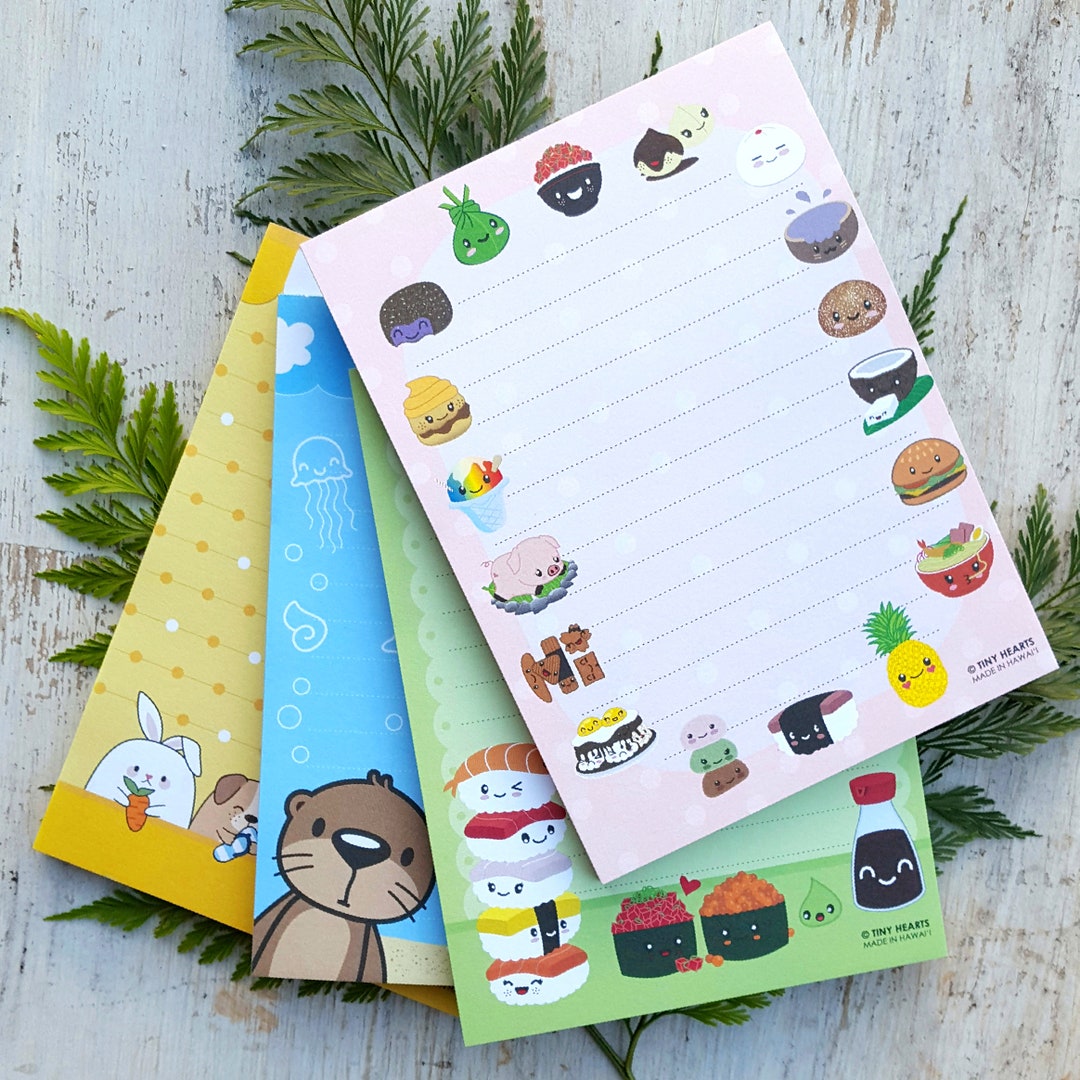 Notepads - Hawaii, Sushi, Animals, Sea Otter - Etsy