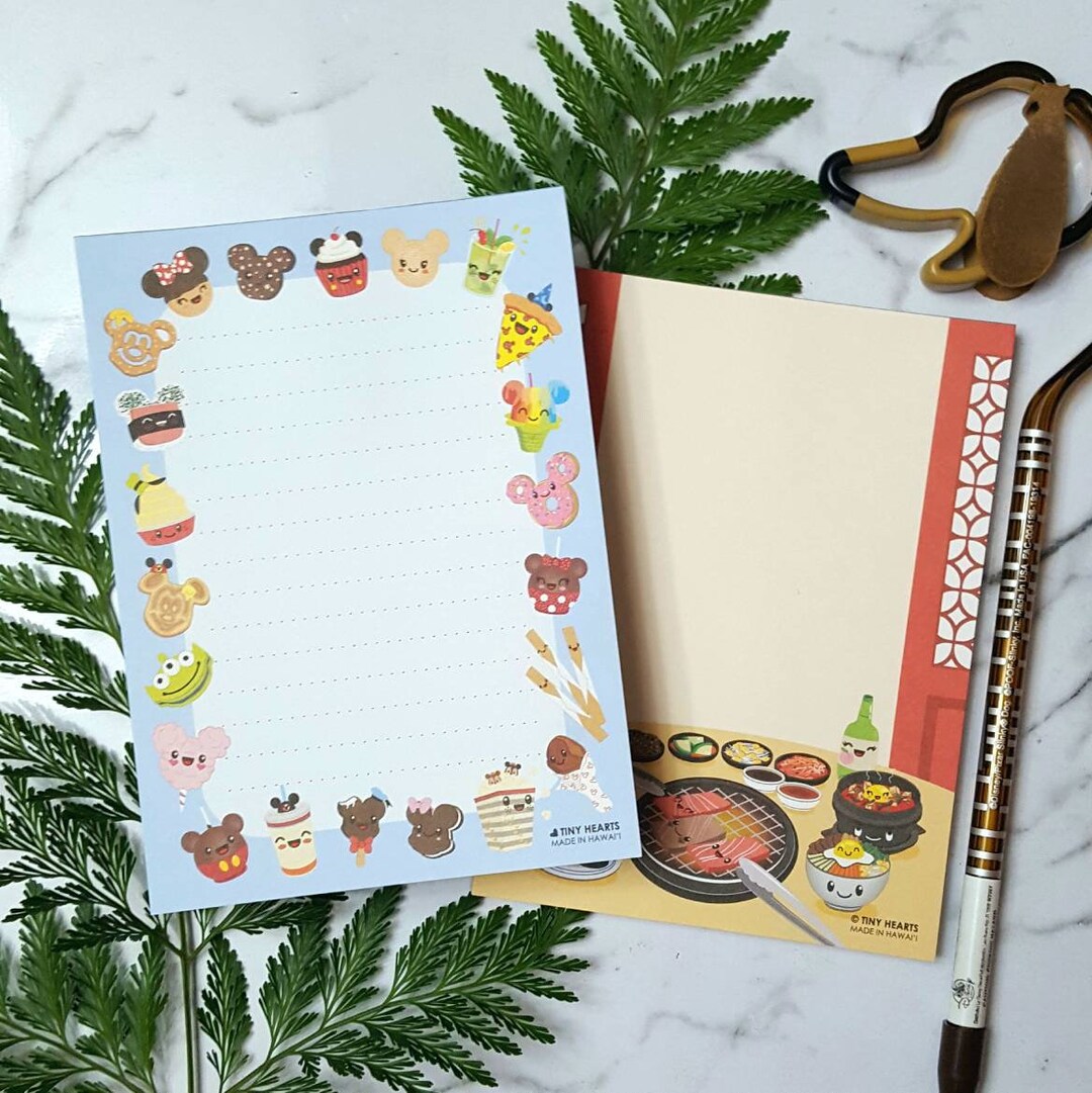 Notepads - Disney Snacks, Korean Food - Etsy