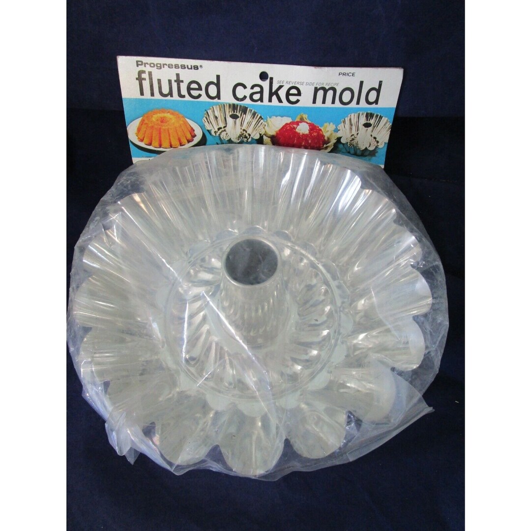 Vintage Progressus Fluted Ruffled Cake Pan Jello Mold 1970 West Germany ...