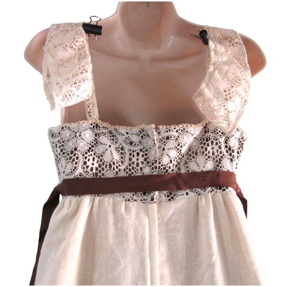 Jerell of Texas Boho Lace Muslin Patchwork Prairie Dr… - Gem