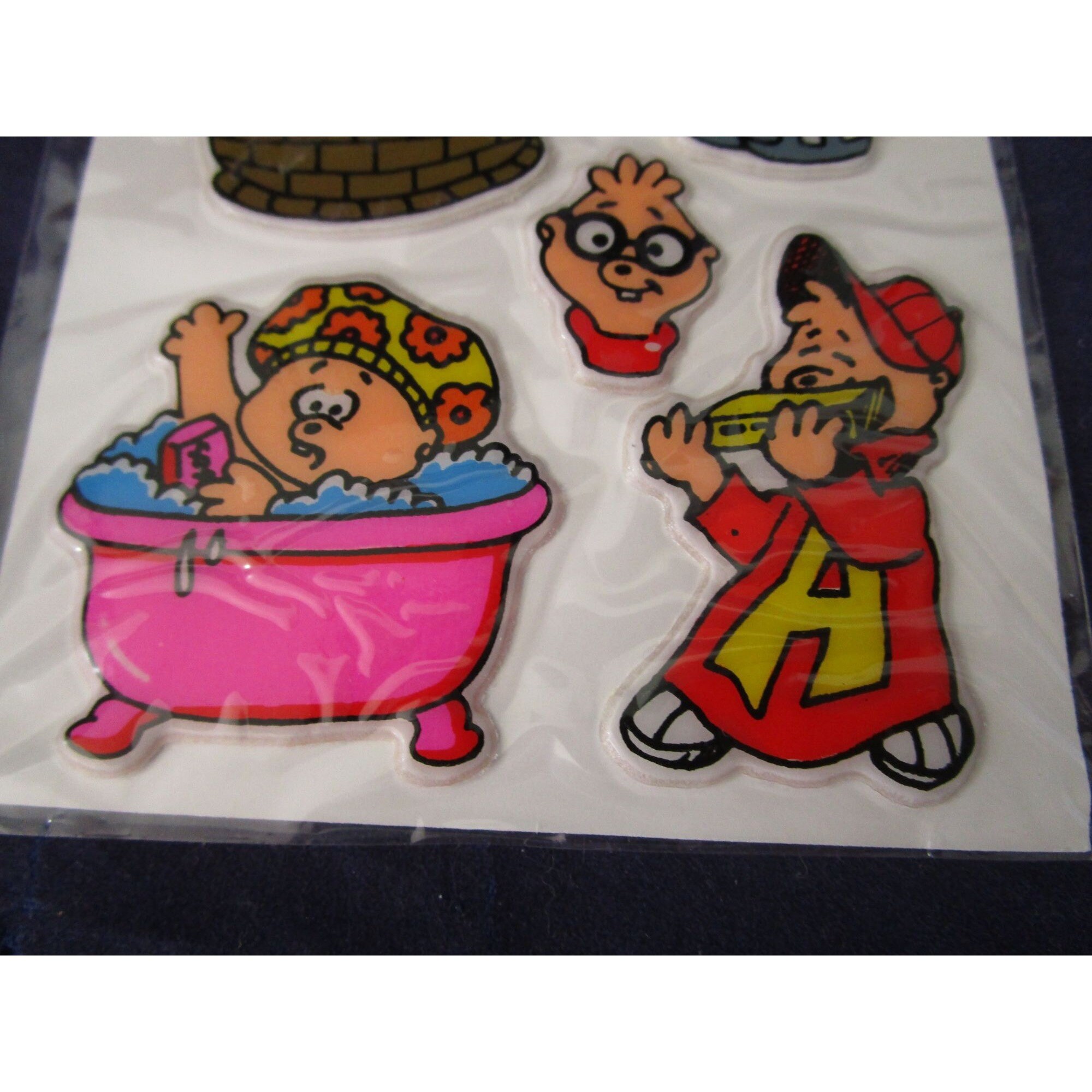 Alvin the Chipmunks Puffy Stickers Vtg1983 Bagdasarian Production Two ...