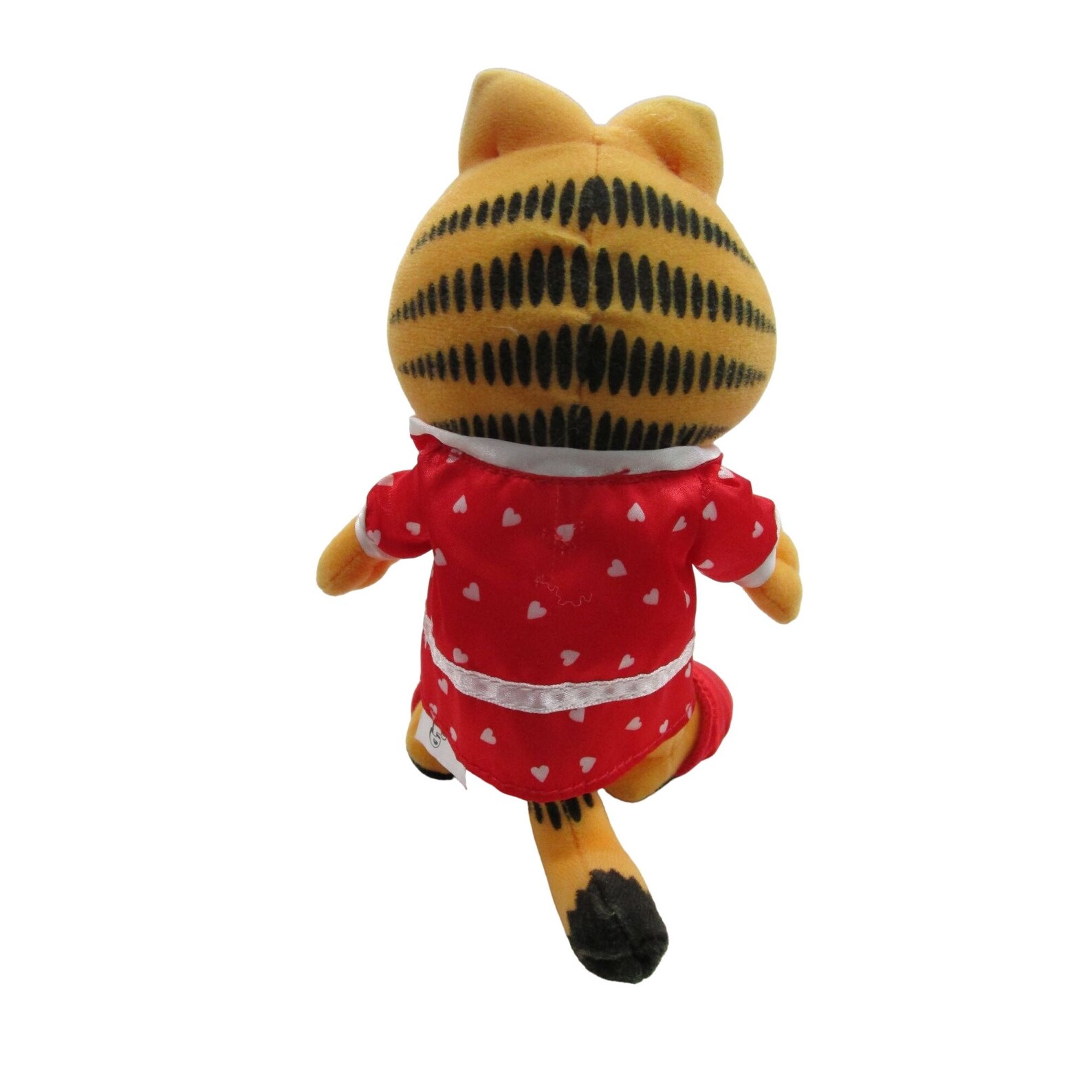 Garfield Small Plush Valentine Red Satin Heart Print Robe Matching ...