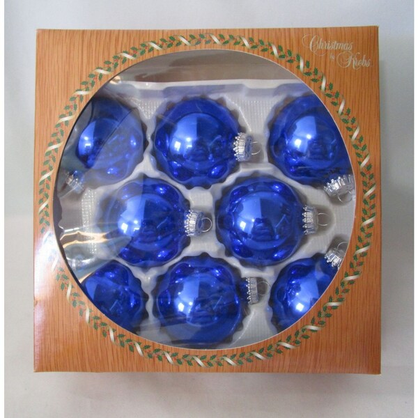 Royal Blue Glass Balls - Etsy